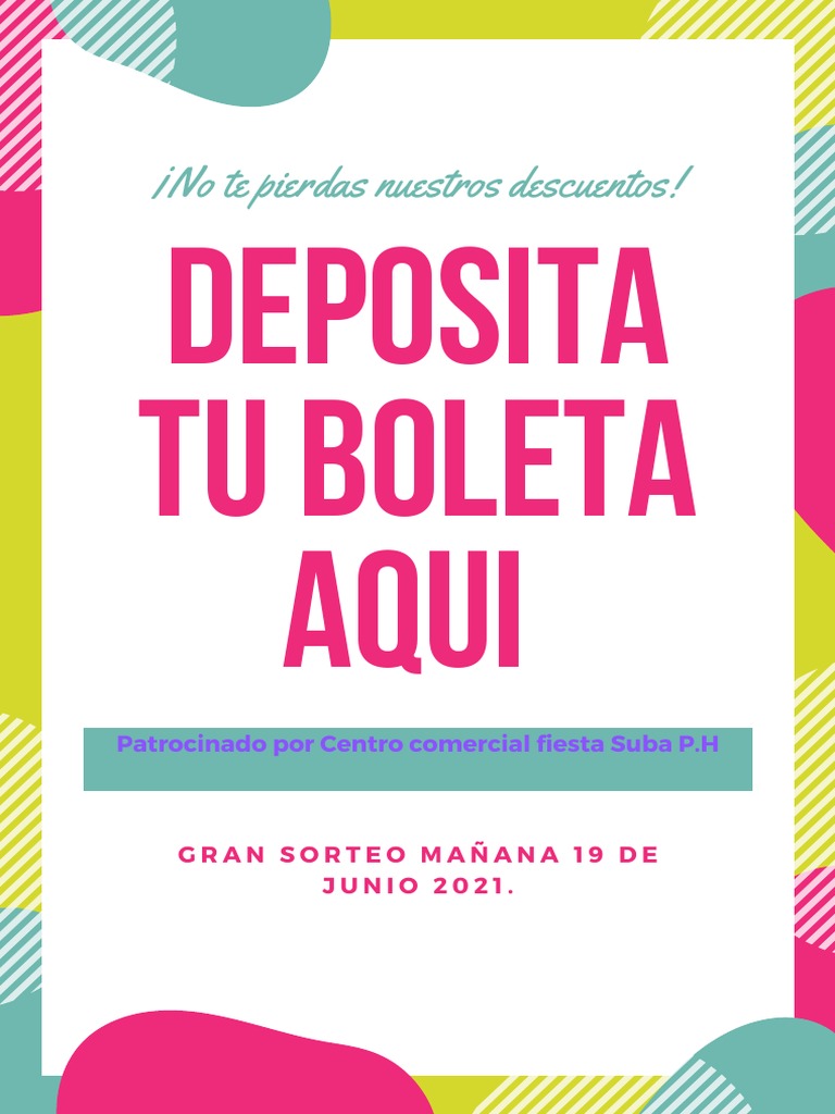 Deposita Tu Boleta Aqui | PDF