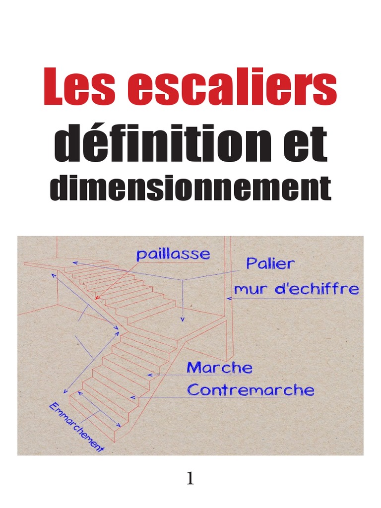 Définition et dimensions des escaliers | PDF | Escaliers | Décorations ...