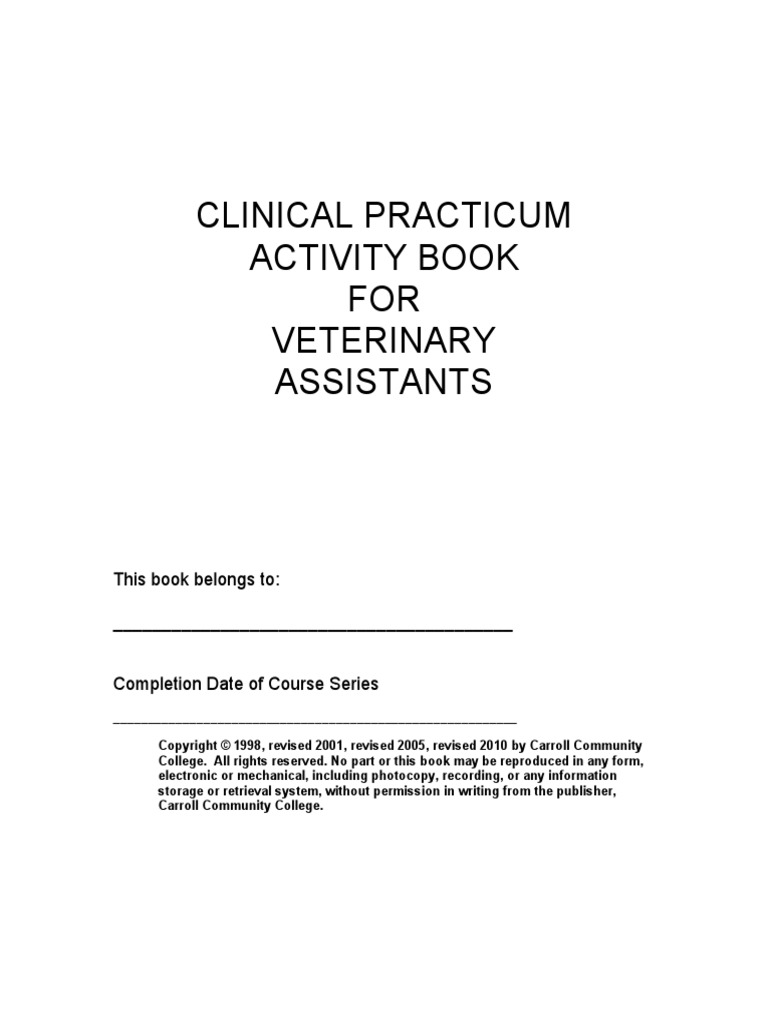 CLINICAL PRACTICUM Activity Book Revised 2014 | PDF | Surgery ...