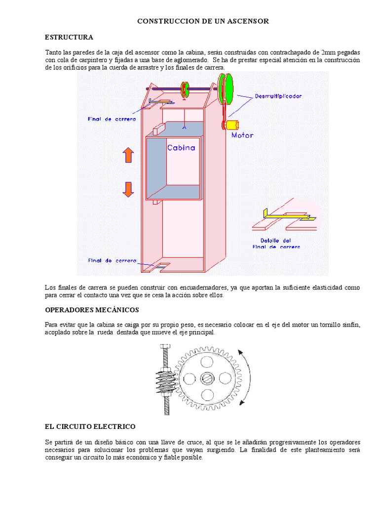 Construc de Un Asensor MEC3340 | PDF | Relé | Ascensor