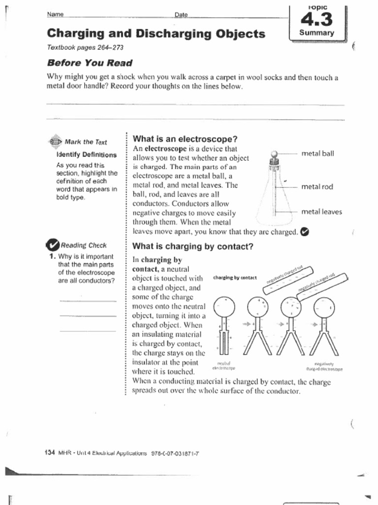 Charging and Discharging Objects | PDF