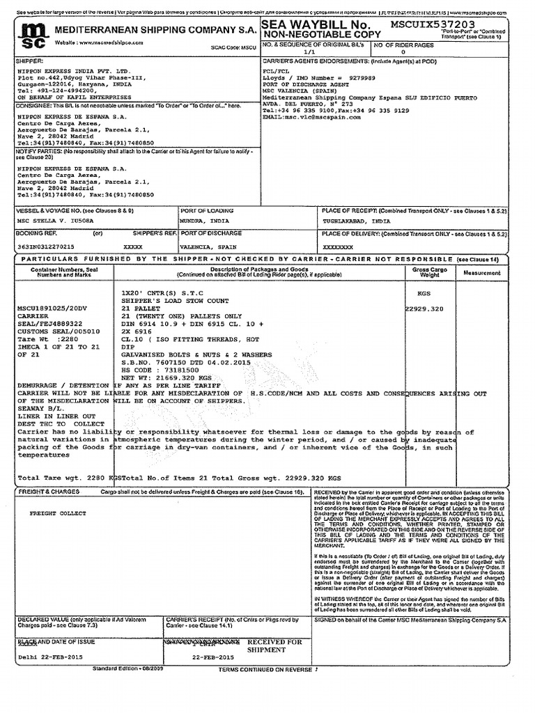 05.documentos Básicos Marítimo | PDF