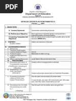 Espiloy COT DLP Math 5 Q4 | PDF | Learning | Educational Technology