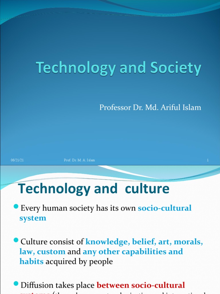 Technology and Society | PDF