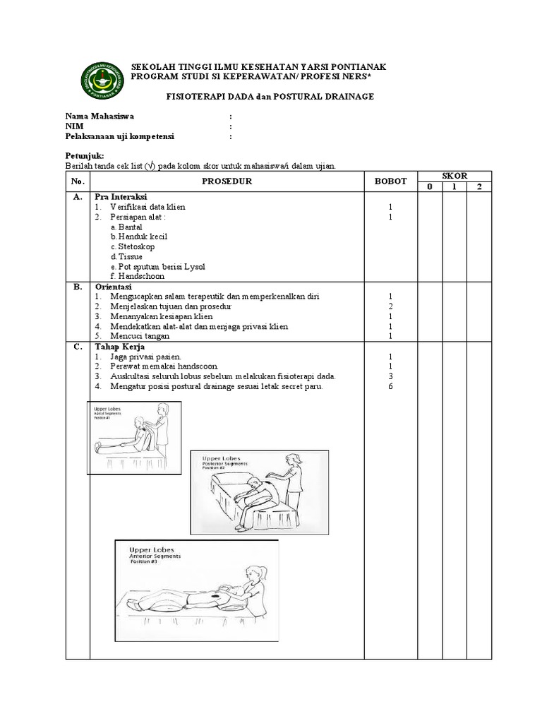 Fisioterapi Dada & Postural Drainage | PDF