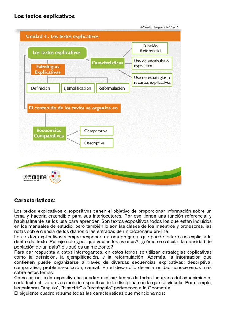 Los Textos Explicativos | PDF | Función (Matemáticas) | Comprensión