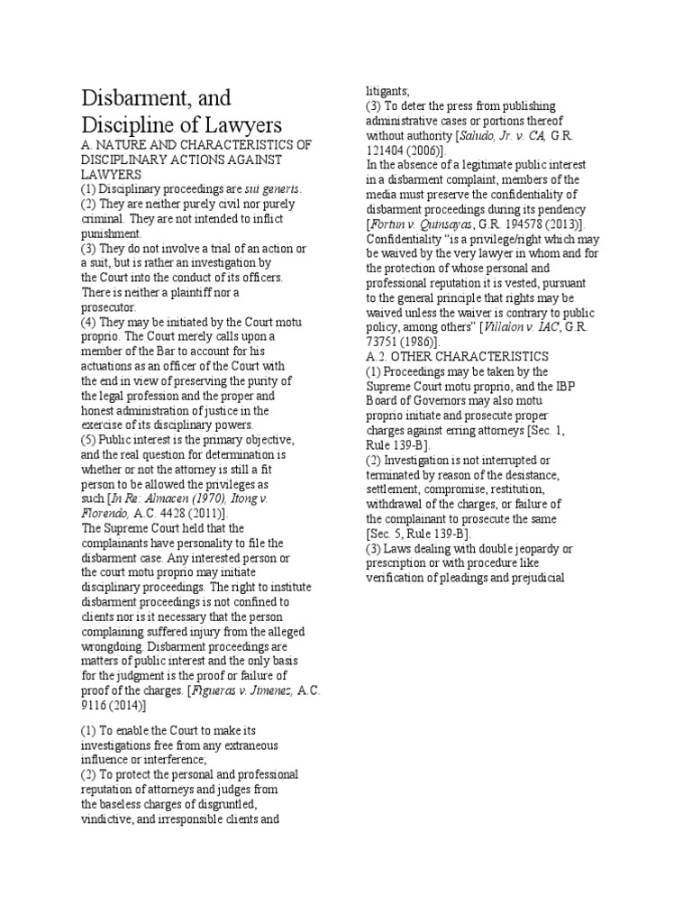 Disbarment - Legal and Judicial | PDF | Disbarment | Prosecutor
