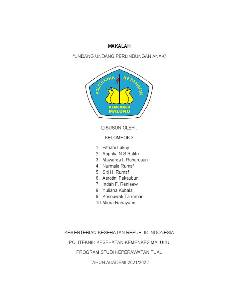Undang Undang Perlindungan Anak | PDF