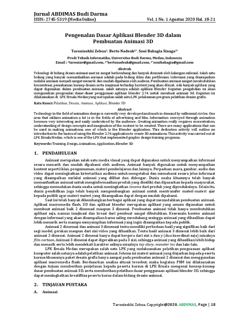 Jurnal Budi Darma | PDF