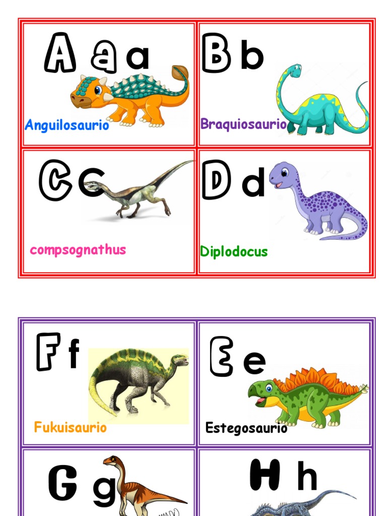 Abecedario Dino | PDF