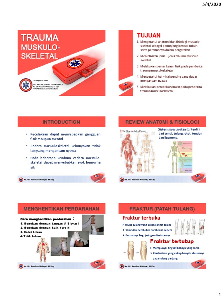 Penanganan Trauma Muskuloskeletal | PDF