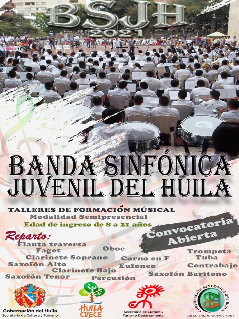 Documento Convocatoria BSJH | PDF | Saxofón | Clarinete