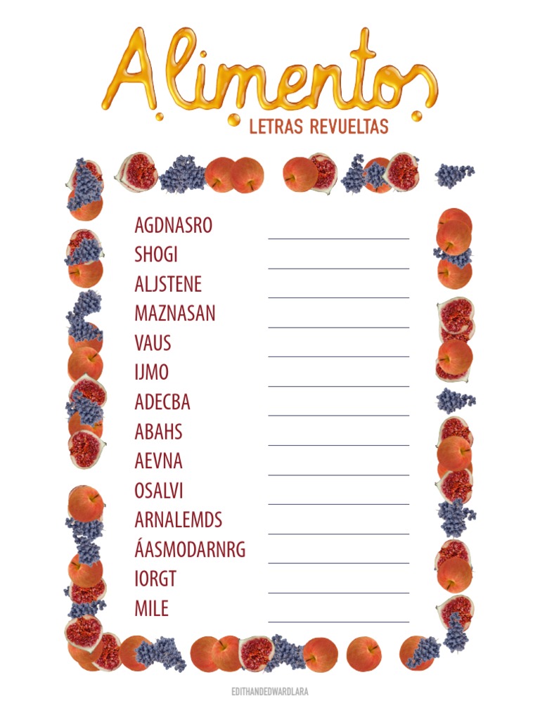 Alimentos en La Biblia Letras Revueltas | PDF