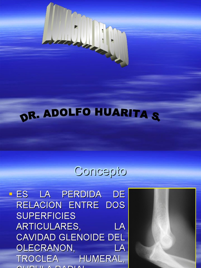 Luxacion de Codo | PDF | Codo | Traumatologia