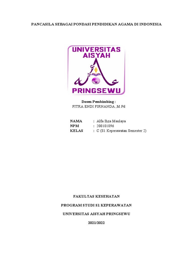 Pancasila: Pondasi Pendidikan Agama Indonesia | PDF | Agama & Spiritualitas