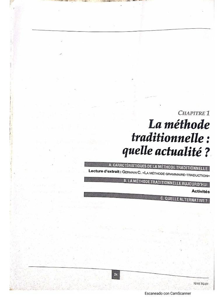 Méthode Grammaire Traduction | PDF