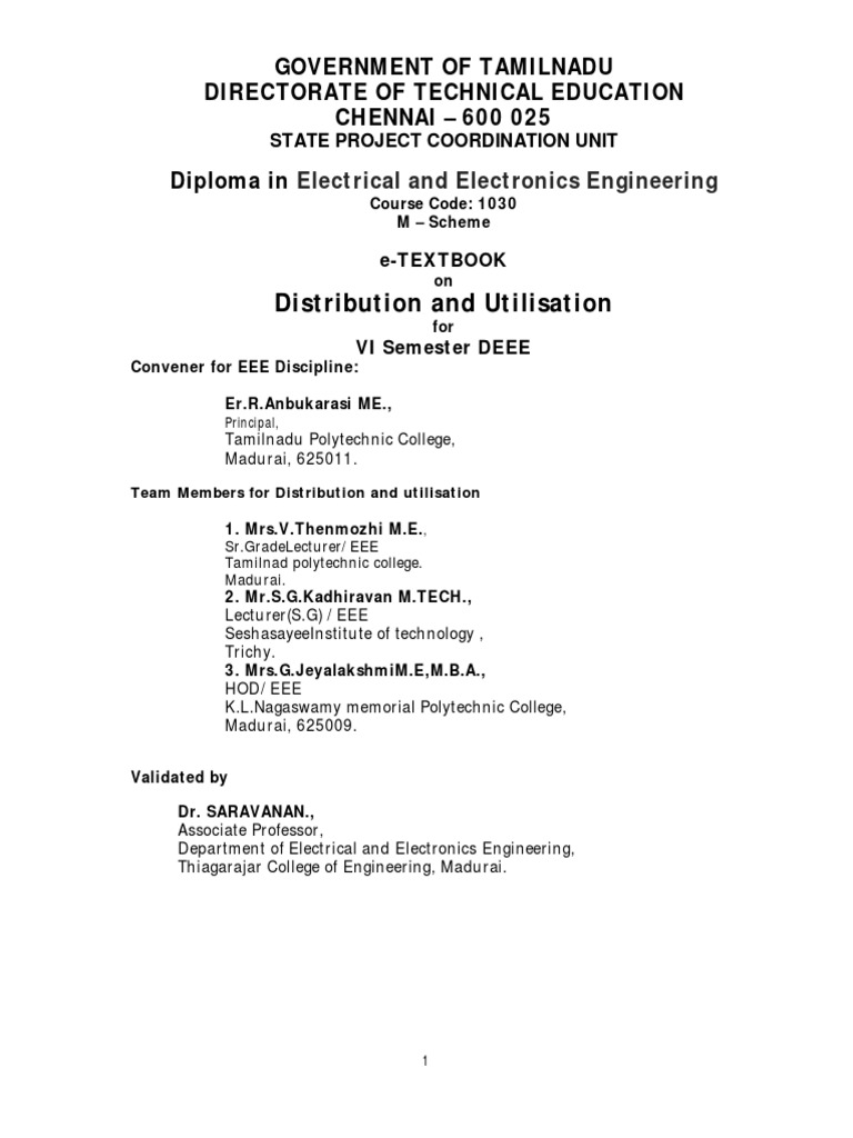Distribution & Utilization | PDF | Electric Power Distribution | Electrical Substation