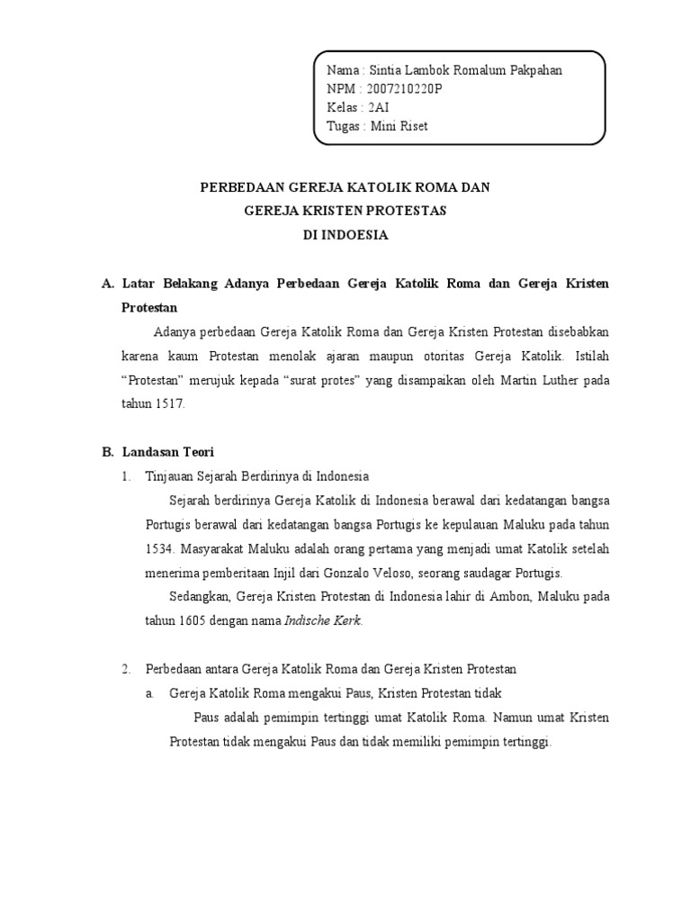 Tugas Mini Riset | PDF