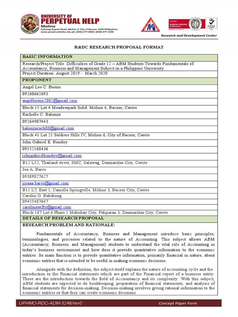 Research Proposal Sample | PDF | Self Efficacy | Survey Methodology