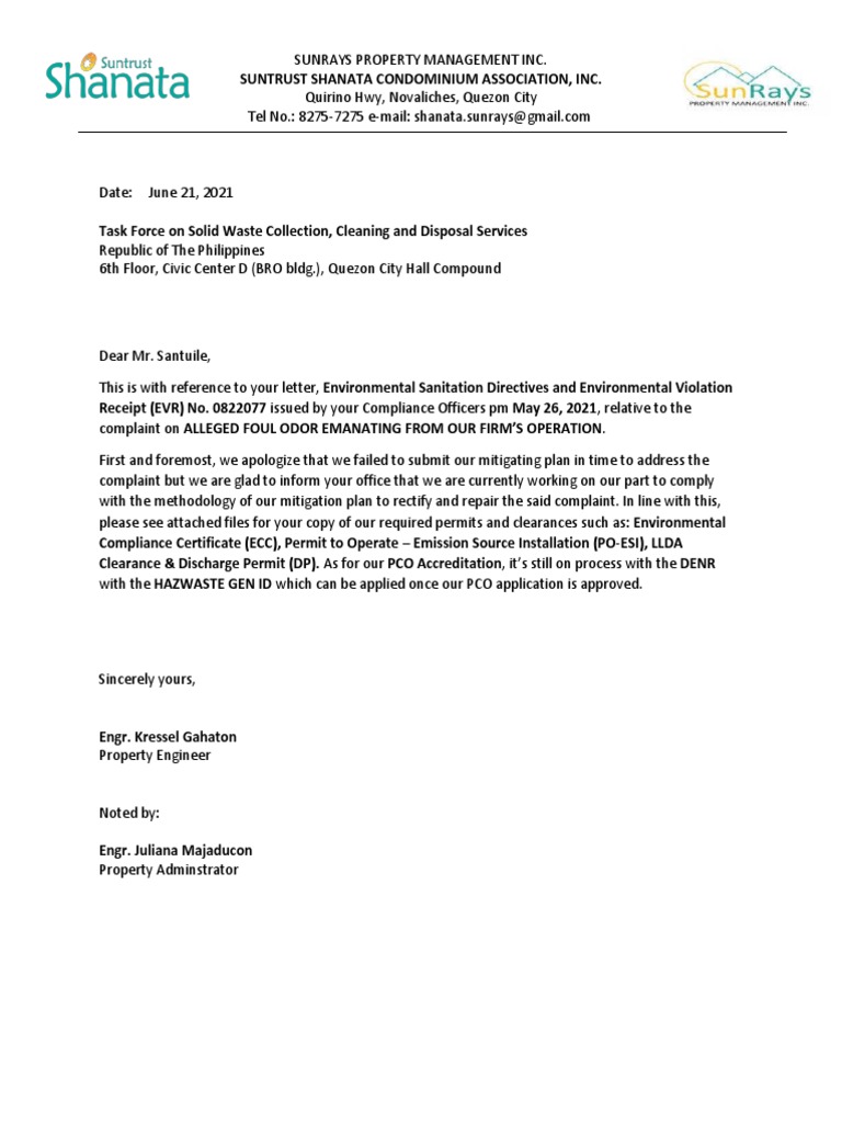 QC Letter | PDF | Business | Finance & Money Management