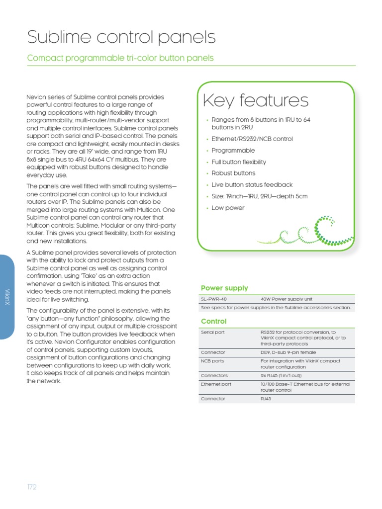 Sublime Control Panels: Compact Programmable Tri-Color Button Panels ...
