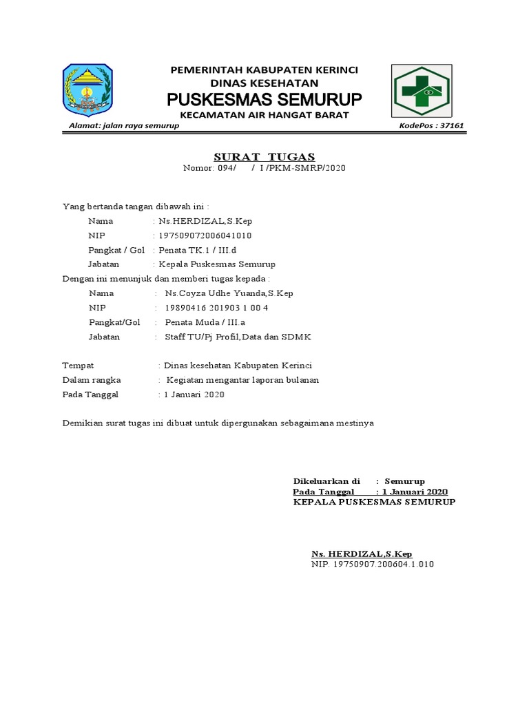Surat Tugas SPJ | PDF