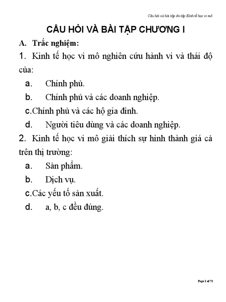 Microeconomics Questions | PDF