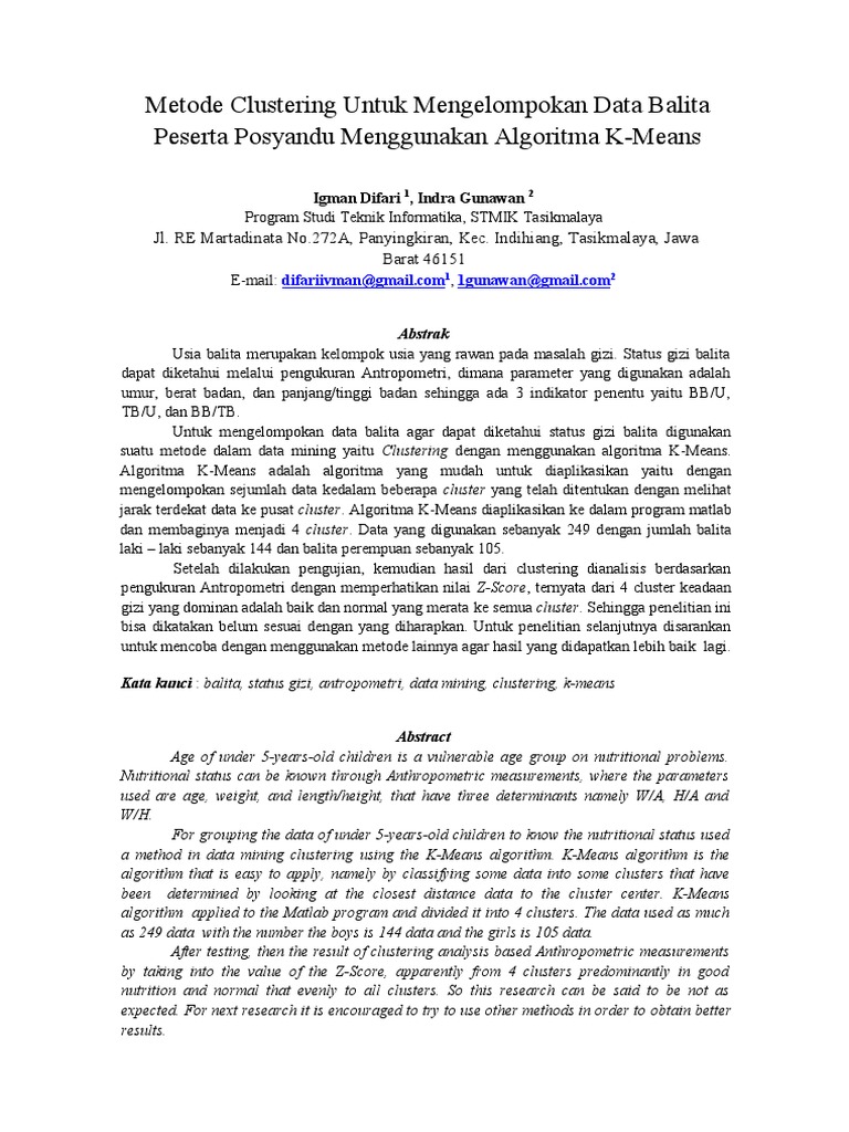 UAS KDM - Igman DIfari - Indra Gunawan - Kelas A | PDF