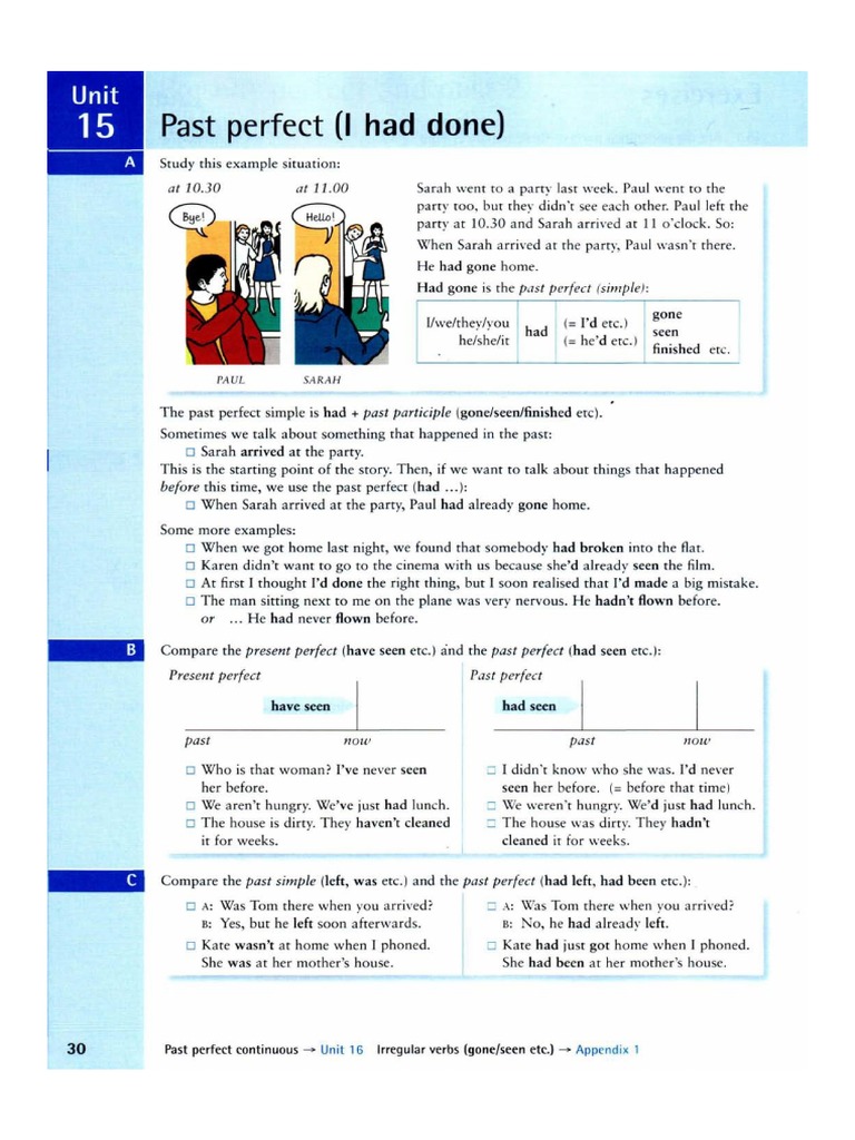 3-Past Perfect Worksheet | PDF