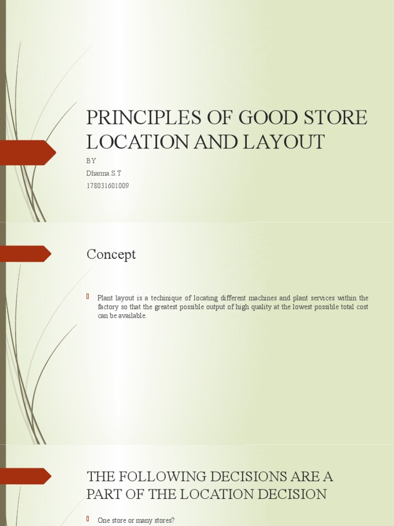Principles of Effective Store Layout | PDF | Economies | Business