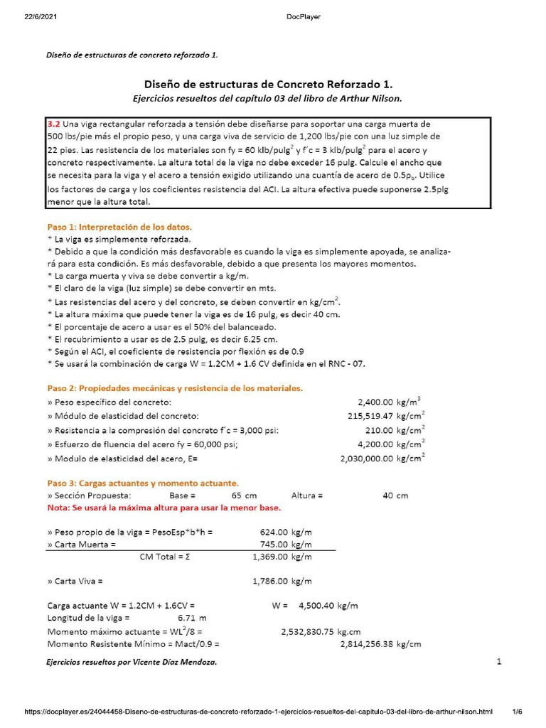 Ejercicios Resueltos de Estructura | PDF