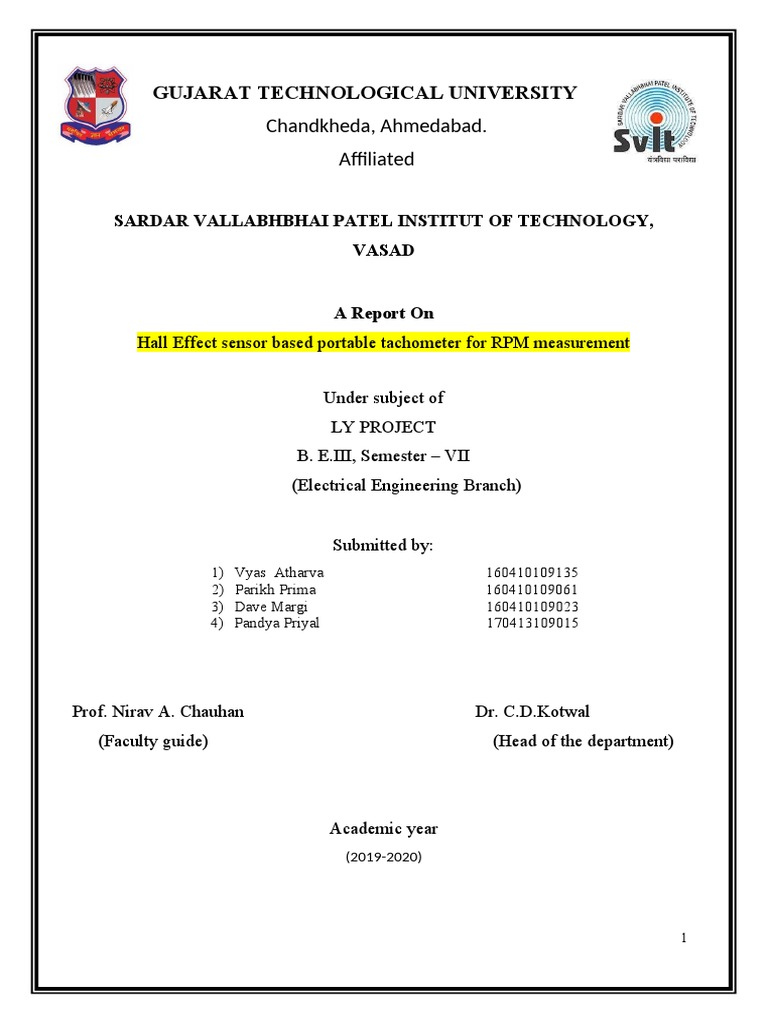 Hall Effect Sensor Based Digital Tachometer | PDF | Amplifier ...