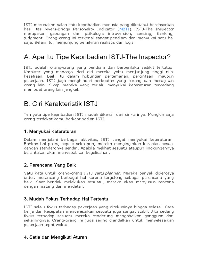 ISTJ | PDF
