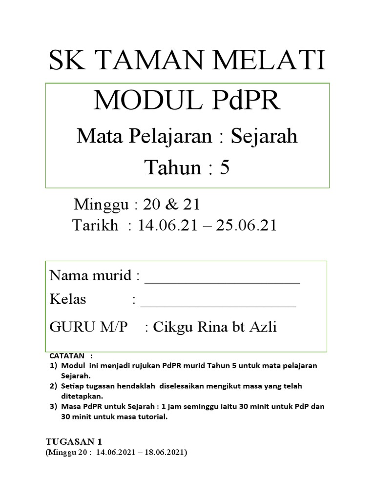 Draf Modul | PDF | Kajian Bahasa Asing