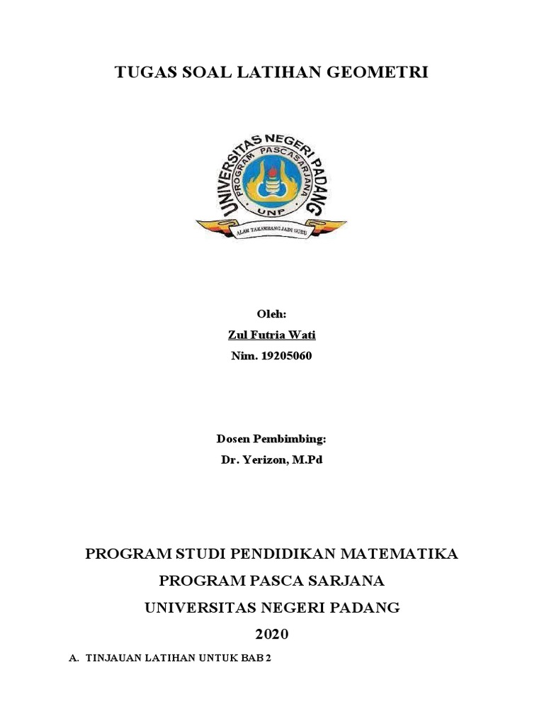 Latihan Geometri dan Pembuktian | PDF | Metode & Bahan Ajar