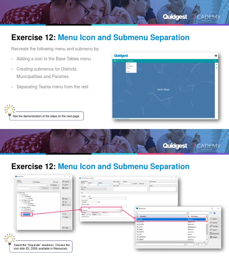 Menu Icon and Submenu Setup Guide | PDF | Computers