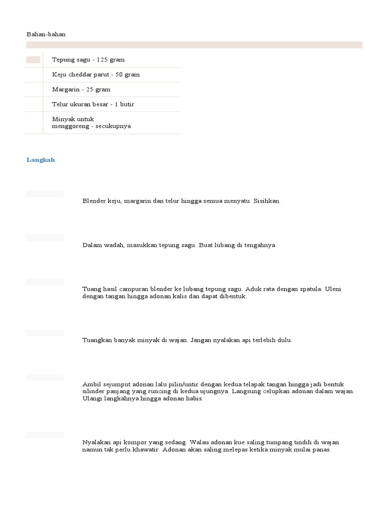 Resep Telur Bulus | PDF