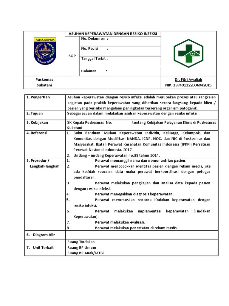 Asuhan Keperawatan: Risiko Infeksi | PDF | Pengembangan Diri