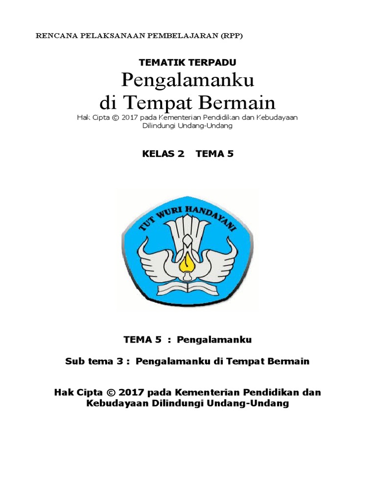 RPP Kelas 2 Tema 5 Subtema 3 Pemb 1 | PDF