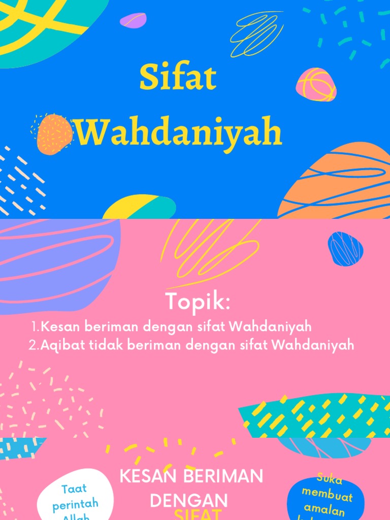 Sifat Wahdaniyah Bahagian 2 | PDF