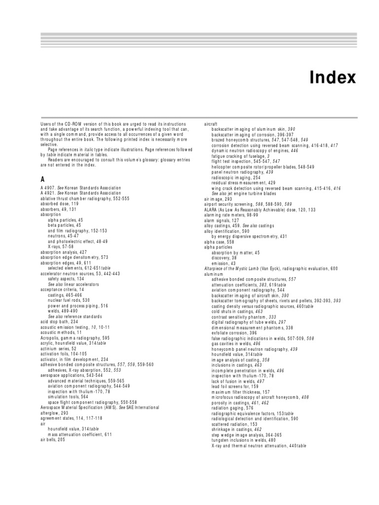 RTIndex | PDF | Radiography | Ct Scan