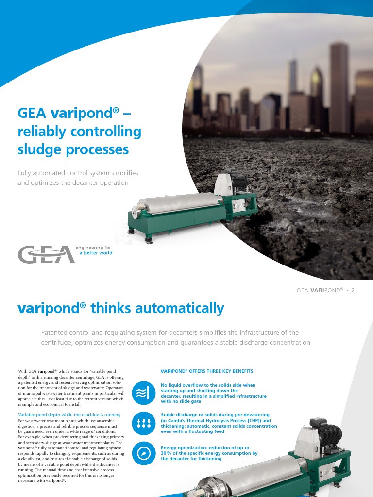 GEA Varipond Tcm11-42317 | PDF | Sewage Treatment | Anaerobic Digestion
