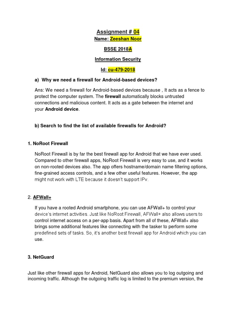 Information Security Assignment04 Download Free Pdf Mobile App 3689