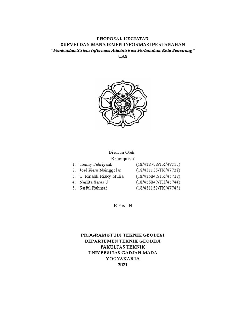 Tugas Akhir - SMIP - B - Kelompok 7 - 431152 - Saiful Rahmad - Proposal Pembuatan Sistem ...