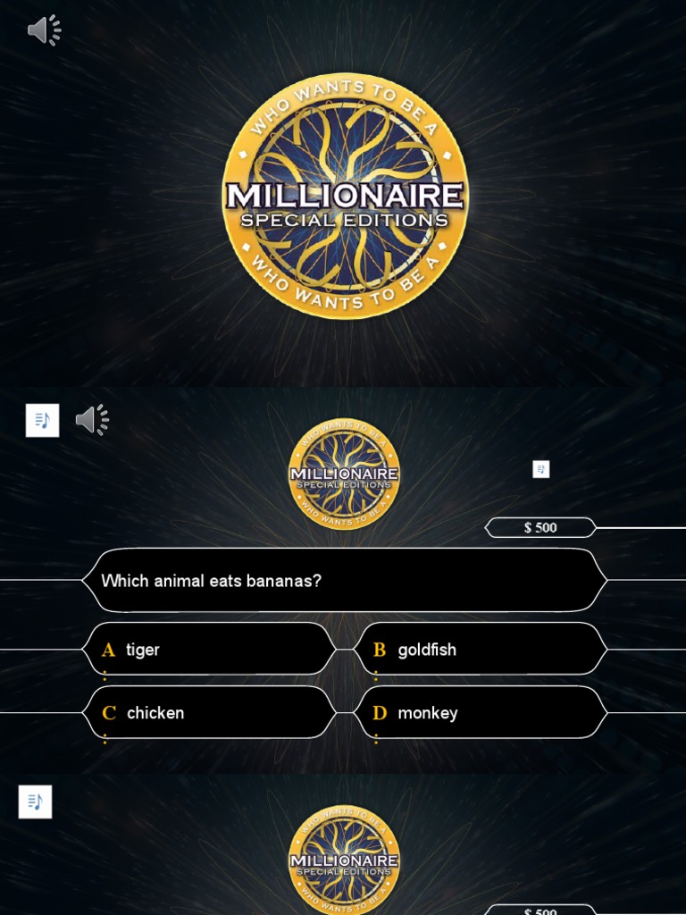 Who Wants To Be A Millionaire - Funny Quiz | PDF