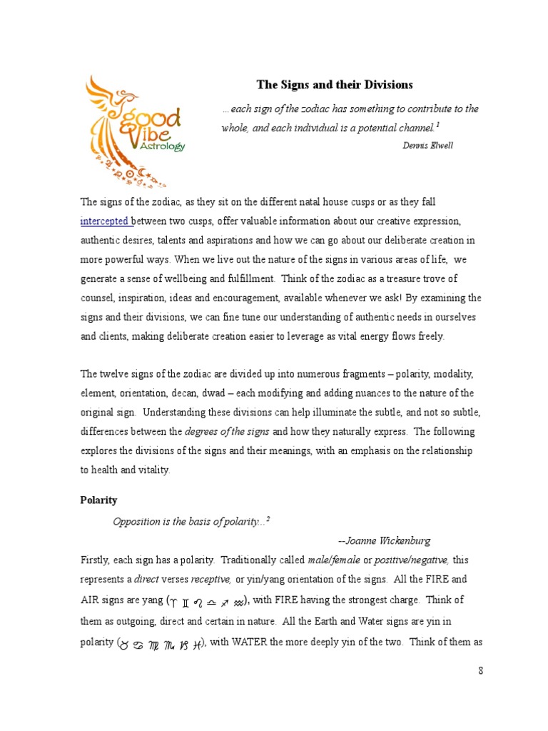 Decans, Signs and Elements | PDF | Planets In Astrology | Science