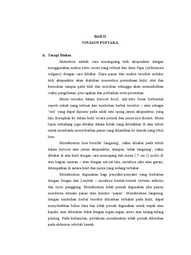Terapi Moksa dan Daun Artemisia | PDF