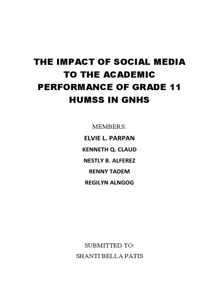 Research Paper Group 1 | PDF | Media (Communication) | Social Media