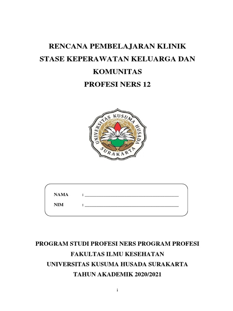 RPK Stase Keluarga Dan Komunitas Ners 12 | PDF