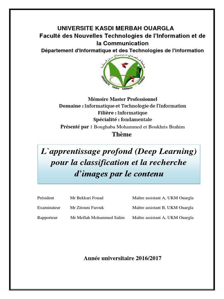 Boughaba Boukhris | PDF | Machine à vecteurs de support | Apprentissage profond